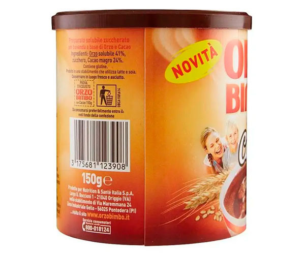 Ячменный напиток Orzo Bimbo Cacao 150 г, цена 164 грн - купить с ...