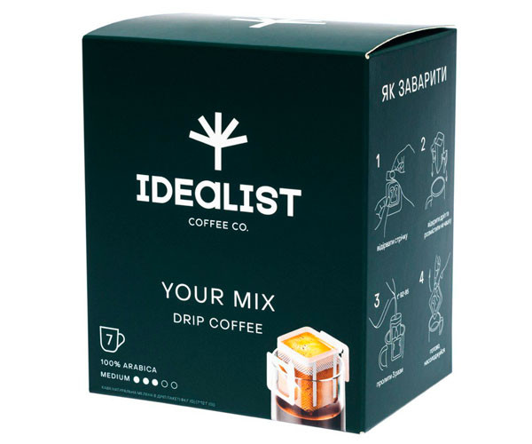 Дріп-кава Idealist Coffee Co Твій мікс 7 шт - ціна в Україні від ...
